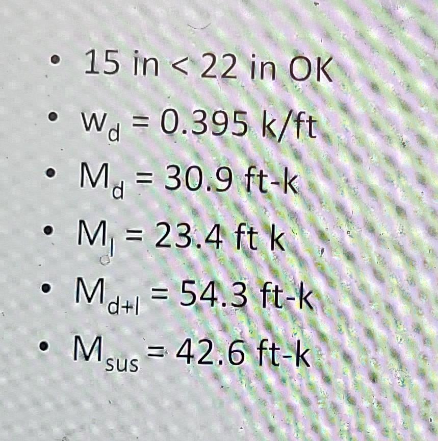Solved Table 9.3.1.1-Minimum depth of nonprestressed beams | Chegg.com