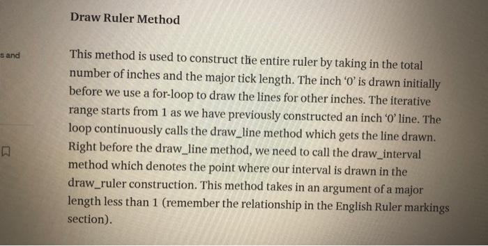Solved Using c programming (not c++) using the draw ruler | Chegg.com