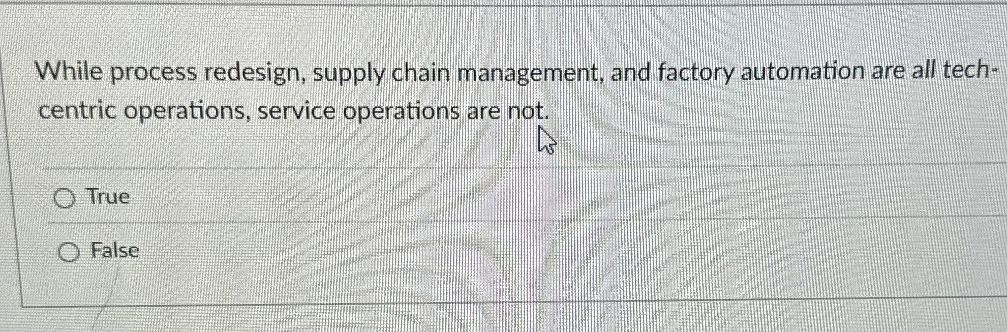 Solved While process redesign, supply chain management, and | Chegg.com