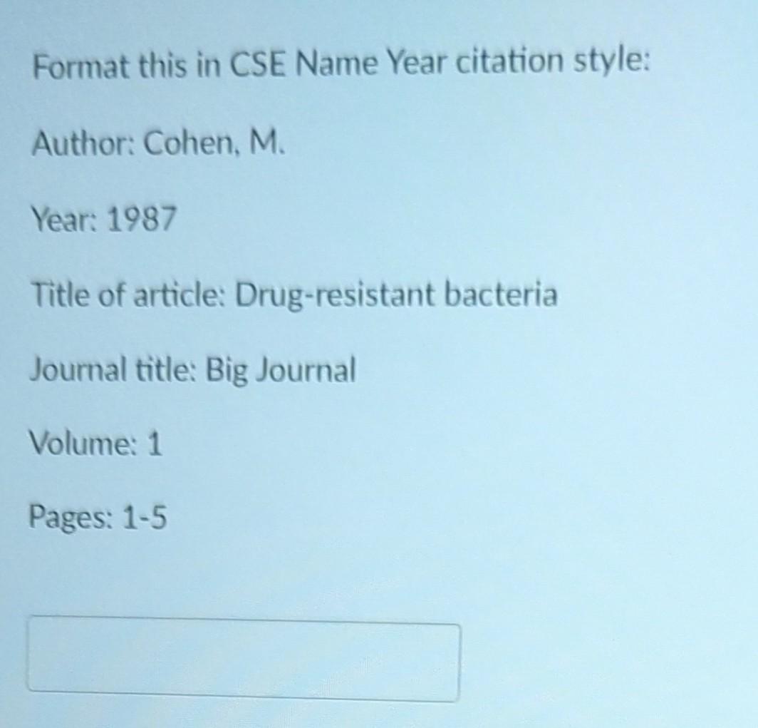 Which of these correctly cites the authors' names in | Chegg.com