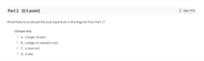 Solved Part 2 ( 0.5 ﻿point)What feature produced the local | Chegg.com