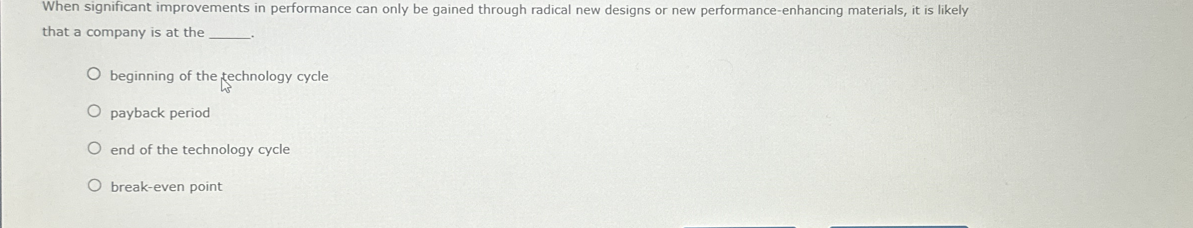 Solved When significant improvements in performance can only | Chegg.com