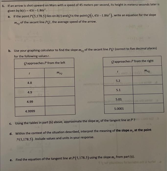 Solved If an arrow is shot upward on Mars with a speed of 45 | Chegg.com