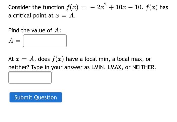 Solved = Consider the function f(x) = 7x + 7x - 1. For this | Chegg.com