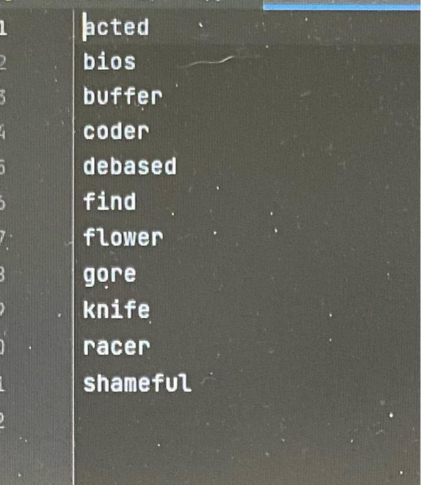 Solved def gematria(word_to_match, filename): nnn. Takes a | Chegg.com