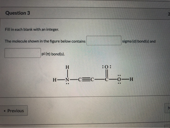 Solved Fill in each blank with an integer. The molecule | Chegg.com