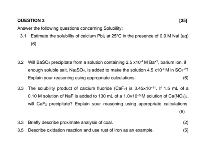 Solved QUESTION 3[25]Answer the following questions | Chegg.com