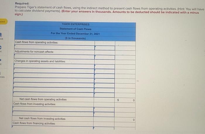 Solved 7 Exercise 4-20 (Algo) Statement of cash flows; | Chegg.com