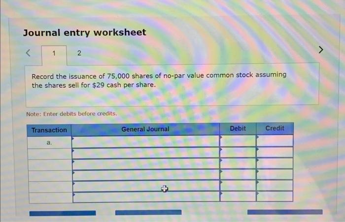 Solved QS 11-4 (Algo) Issuance of no-par common stock LO P1 | Chegg.com