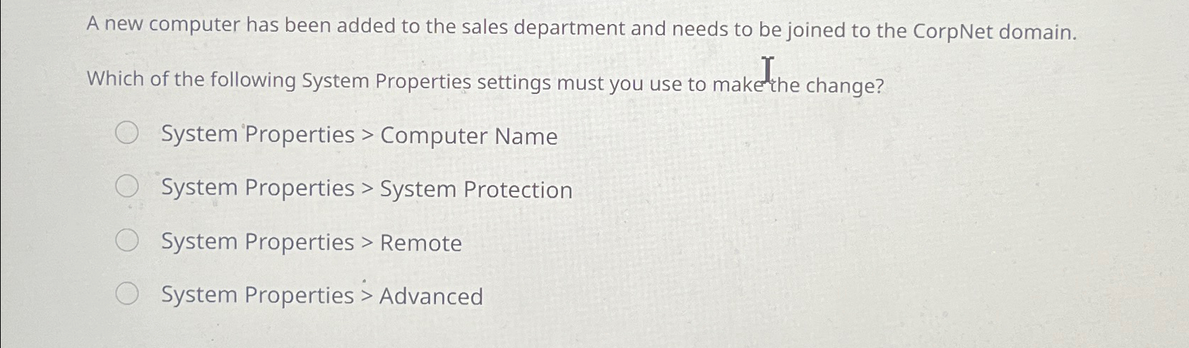 Solved A new computer has been added to the sales department | Chegg.com