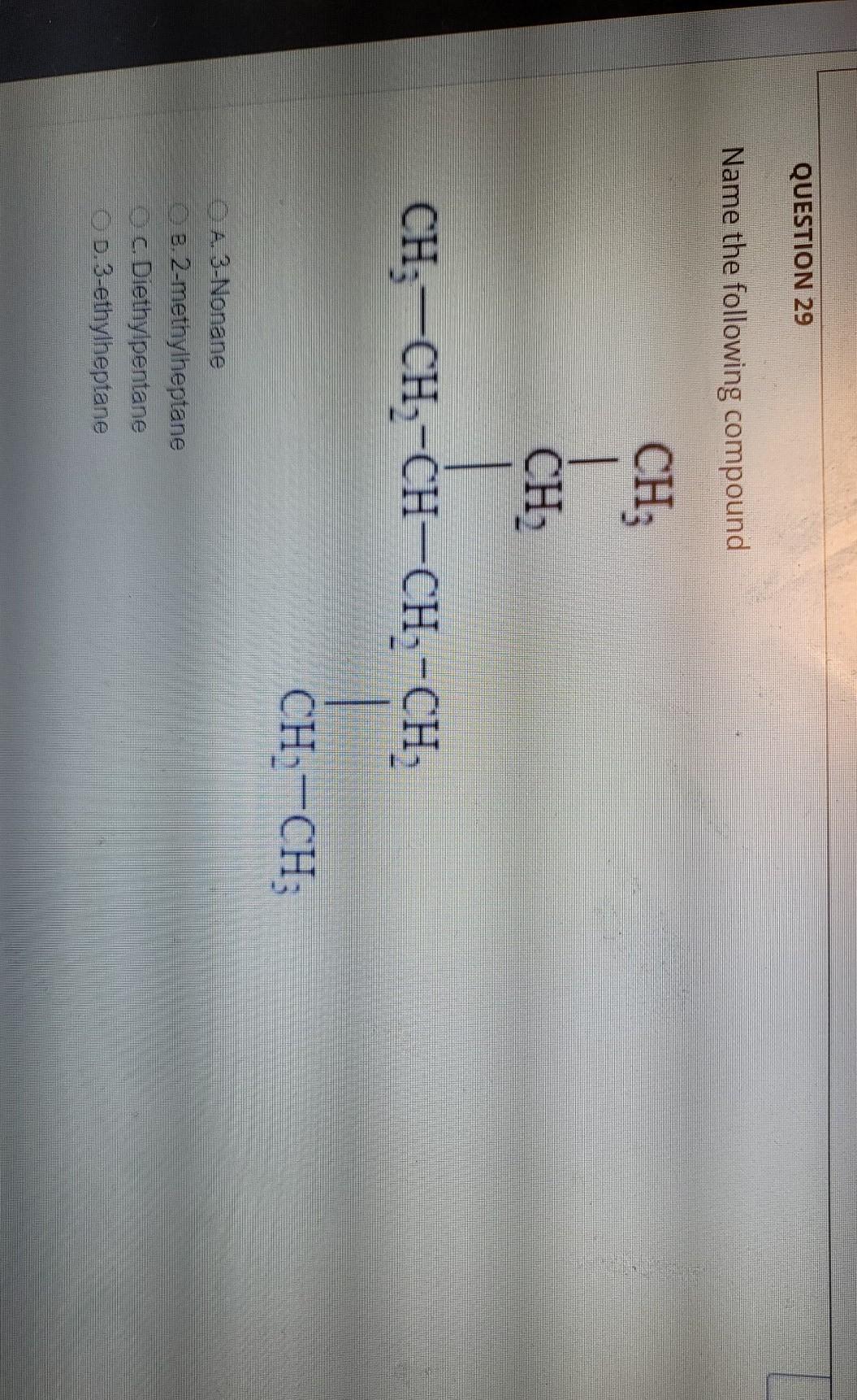 Solved QUESTION 28 The branch propyl contains how many | Chegg.com