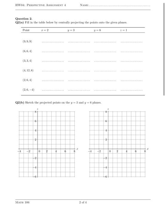 Question 2. Q2)a) Fill in the table below by | Chegg.com