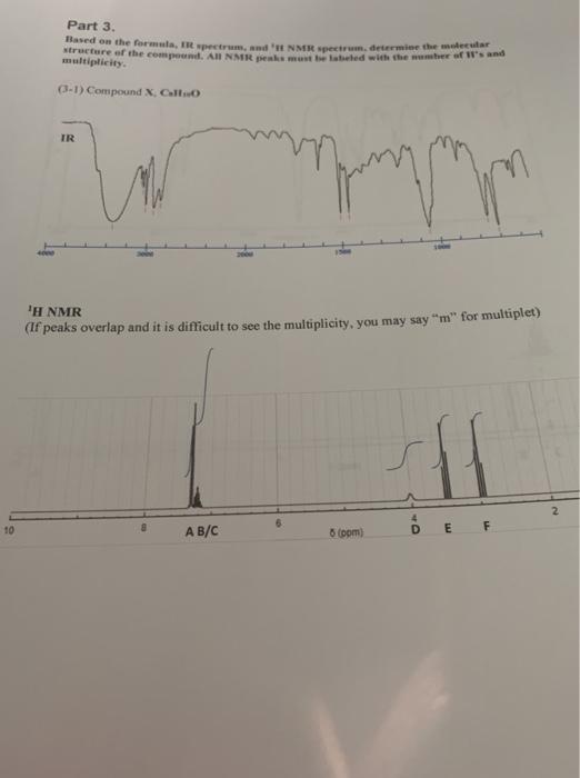 Solved Exp.05B Worksheet Org. Chem. I Lab NMR spectroscopy | Chegg.com
