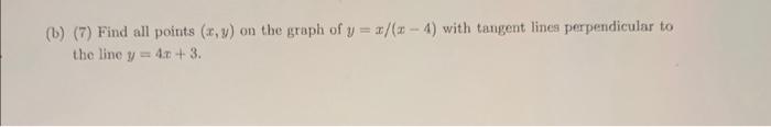 Solved (b) (7) Find all points (x,y) on the graph of | Chegg.com