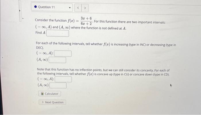 Solved Consider the function f(x)=6x+23x+6. For this | Chegg.com