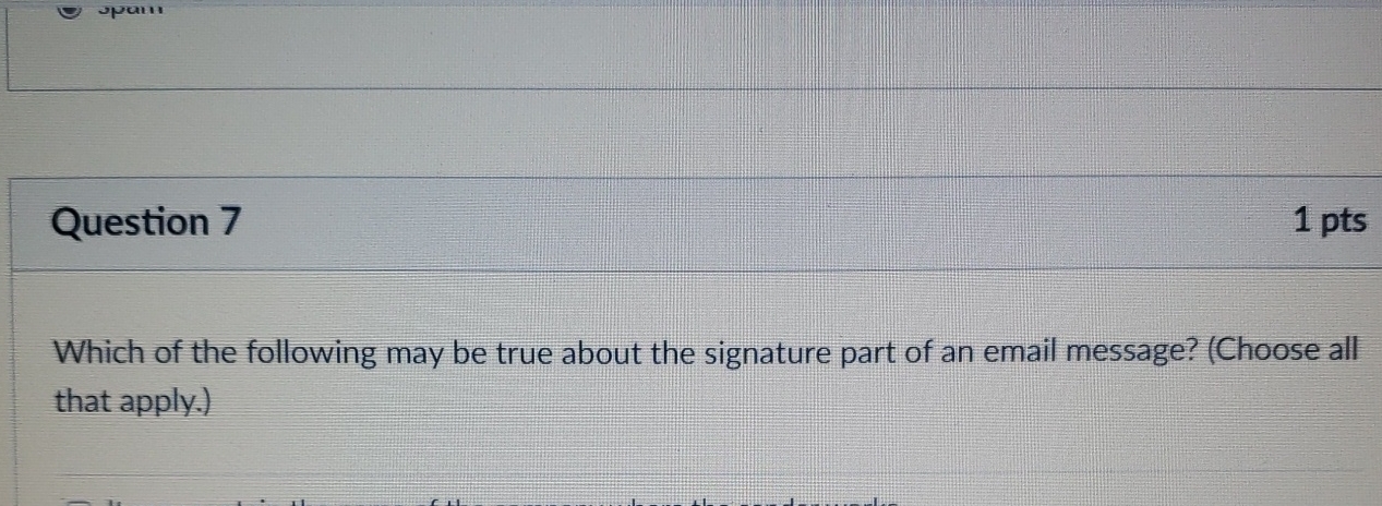 Solved Question 71 ﻿ptsWhich of the following may be true | Chegg.com