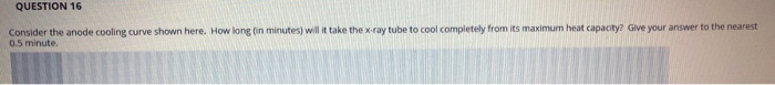 Solved Consider the anode cooling curve shown here. How long | Chegg.com