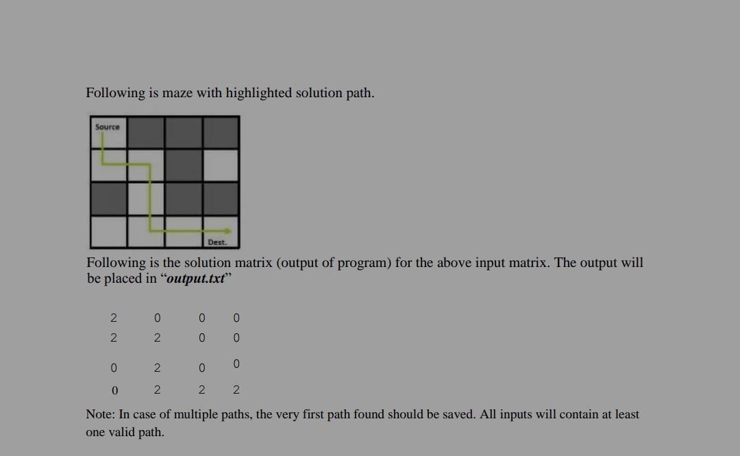 Solved Let us discuss Rat in a MAZE as example problem that | Chegg.com