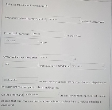 Solved Toutay we talked about mechanisms!!!Mechanisms show | Chegg.com