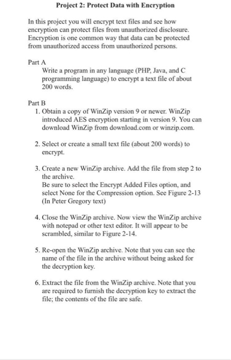Solved Project 2: Protect Data with Encryption In this | Chegg.com