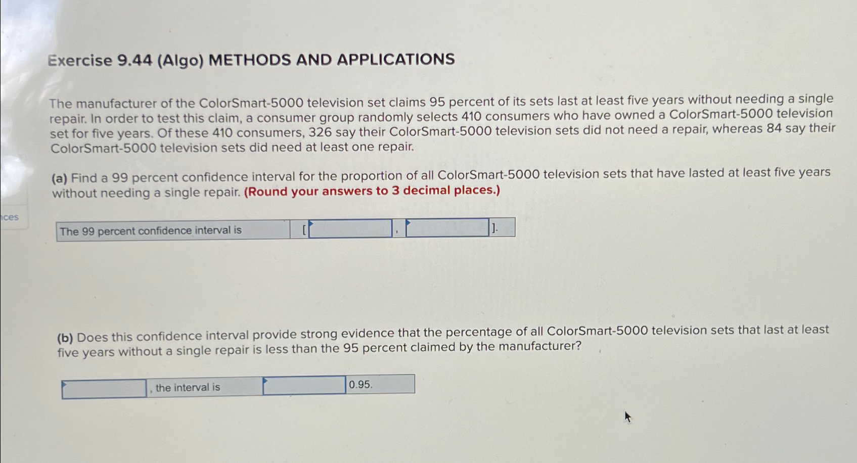 Solved Exercise 9.44 (Algo) ﻿METHODS AND APPLICATIONSThe | Chegg.com