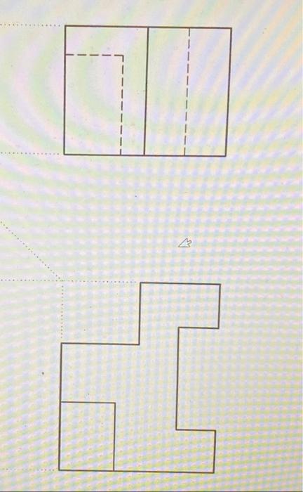 Solved draw an isometric view using the top and roght view | Chegg.com
