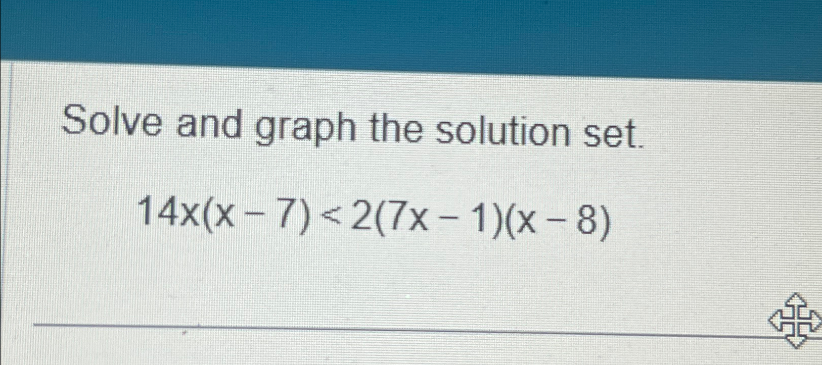 Solved Solve and graph the solution | Chegg.com