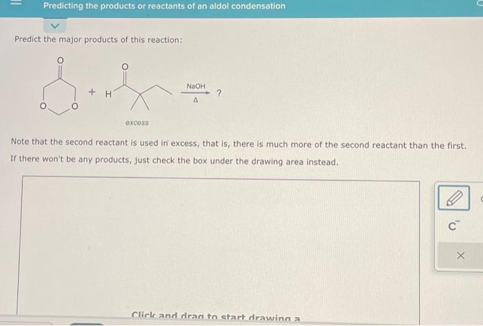 Solved Predict the major products of this reaction: \\[ | Chegg.com