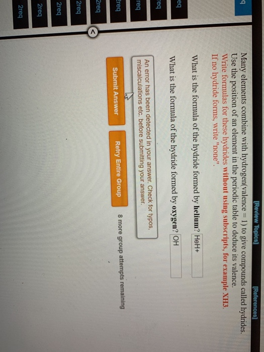 Solved (Review Topics] References] Many elements combine | Chegg.com