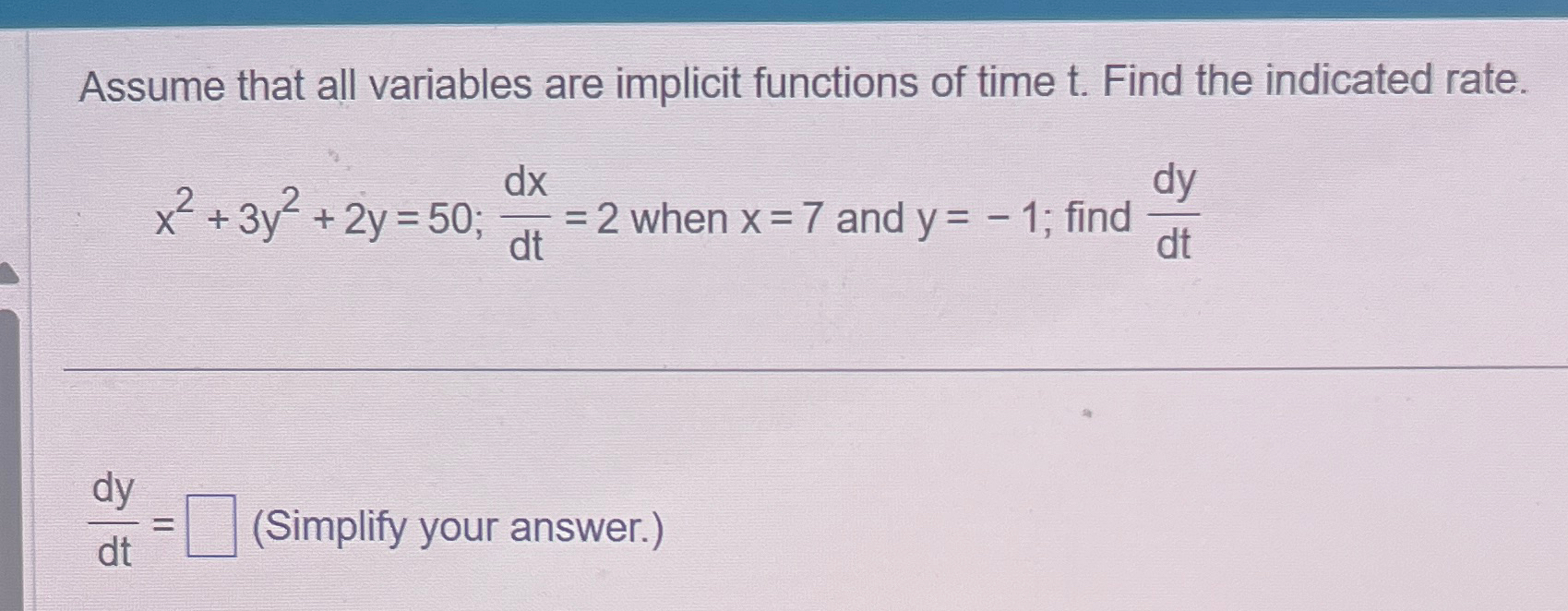 Solved Assume that all variables are implicit functions of | Chegg.com