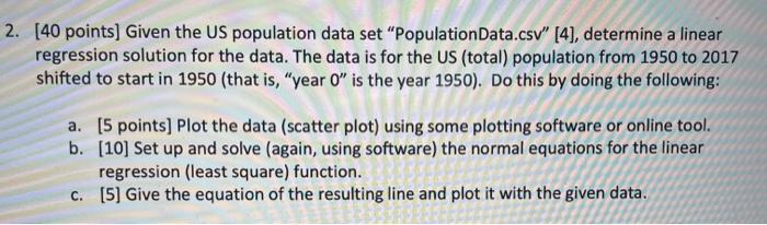Consider the following simple example of a linear | Chegg.com