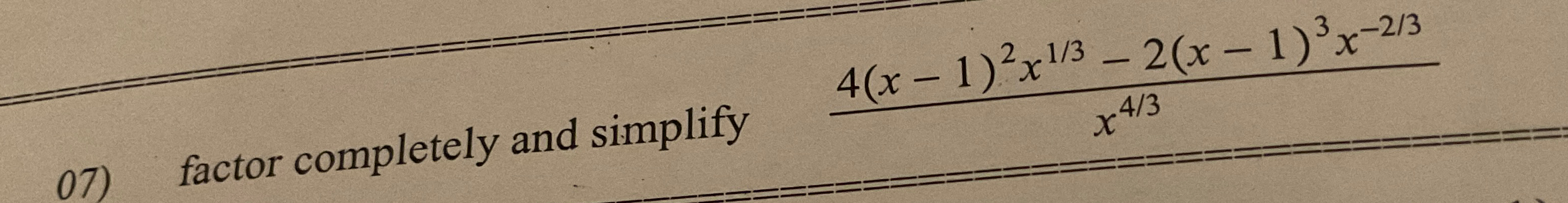 Solved factor completely and simplify | Chegg.com