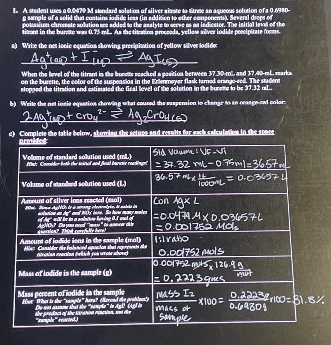 Solved hi, may you please double check my work to see if its | Chegg.com