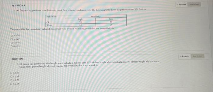 Solved Question 2(. 040 1 t. 0.40 QUEST10N 4 ज. 817 ㄱ. D 사 | Chegg.com