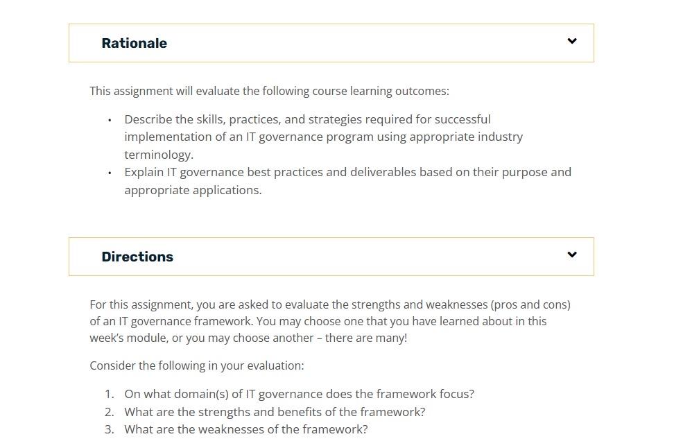 Solved RationaleThis assignment will evaluate the following | Chegg.com