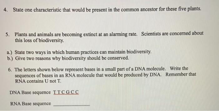 Solved Relationships and Biodiversity Lab Write up Type the | Chegg.com