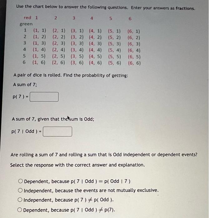 Solved Use the chart below to answer the following | Chegg.com