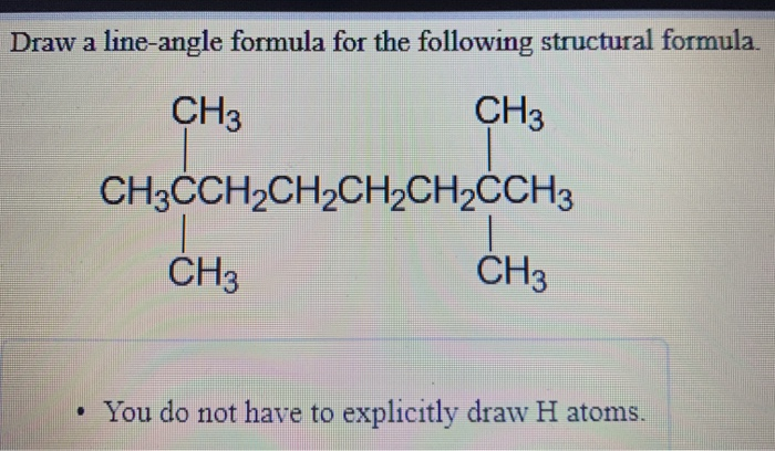 Solved Draw a line-angle formula for the following | Chegg.com