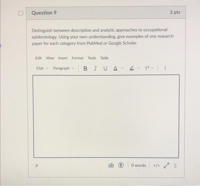 Solved Distinguish between descriptive and analytic | Chegg.com
