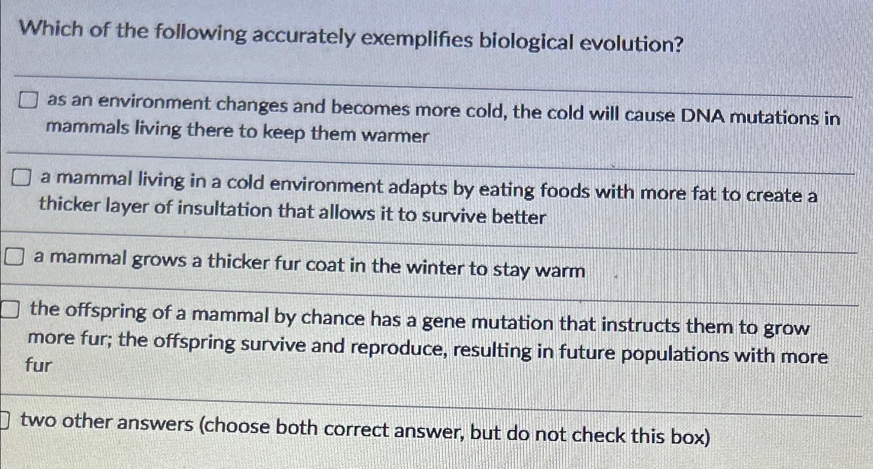 Solved Which of the following accurately exemplifies | Chegg.com