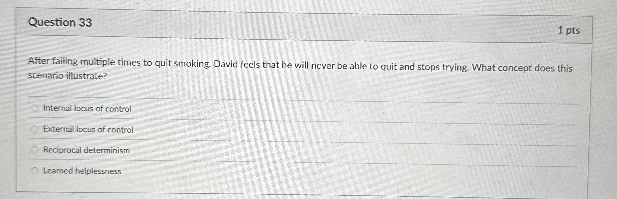 Solved Question 331 ﻿ptsAfter failing multiple times to quit | Chegg.com