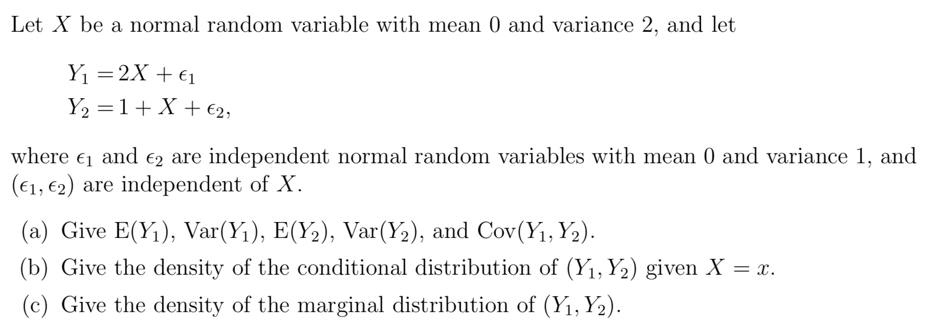 Solved Let x ﻿be a normal random variable with mean 0 ﻿and | Chegg.com