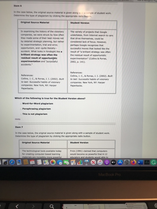 Solved Item 3 In the case below, the original source | Chegg.com