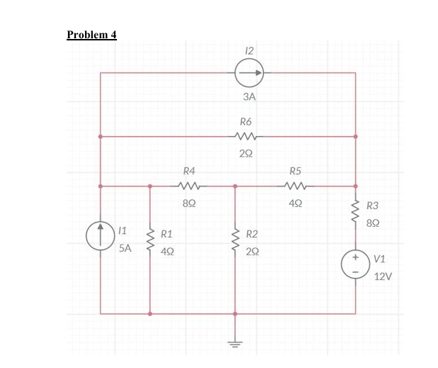 Solved Problem 4(20 ﻿points) ﻿Determine the voltage at each | Chegg.com