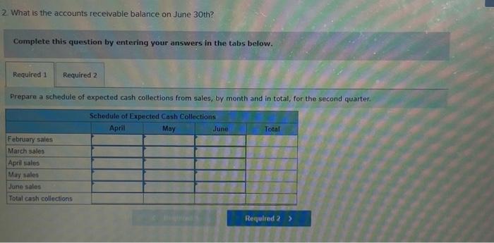 Solved Exercise 8-1 (Algo) Schedule of Expected Cash | Chegg.com