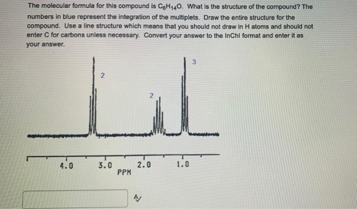 Solved The molecular formula for this compound is C6H140. | Chegg.com