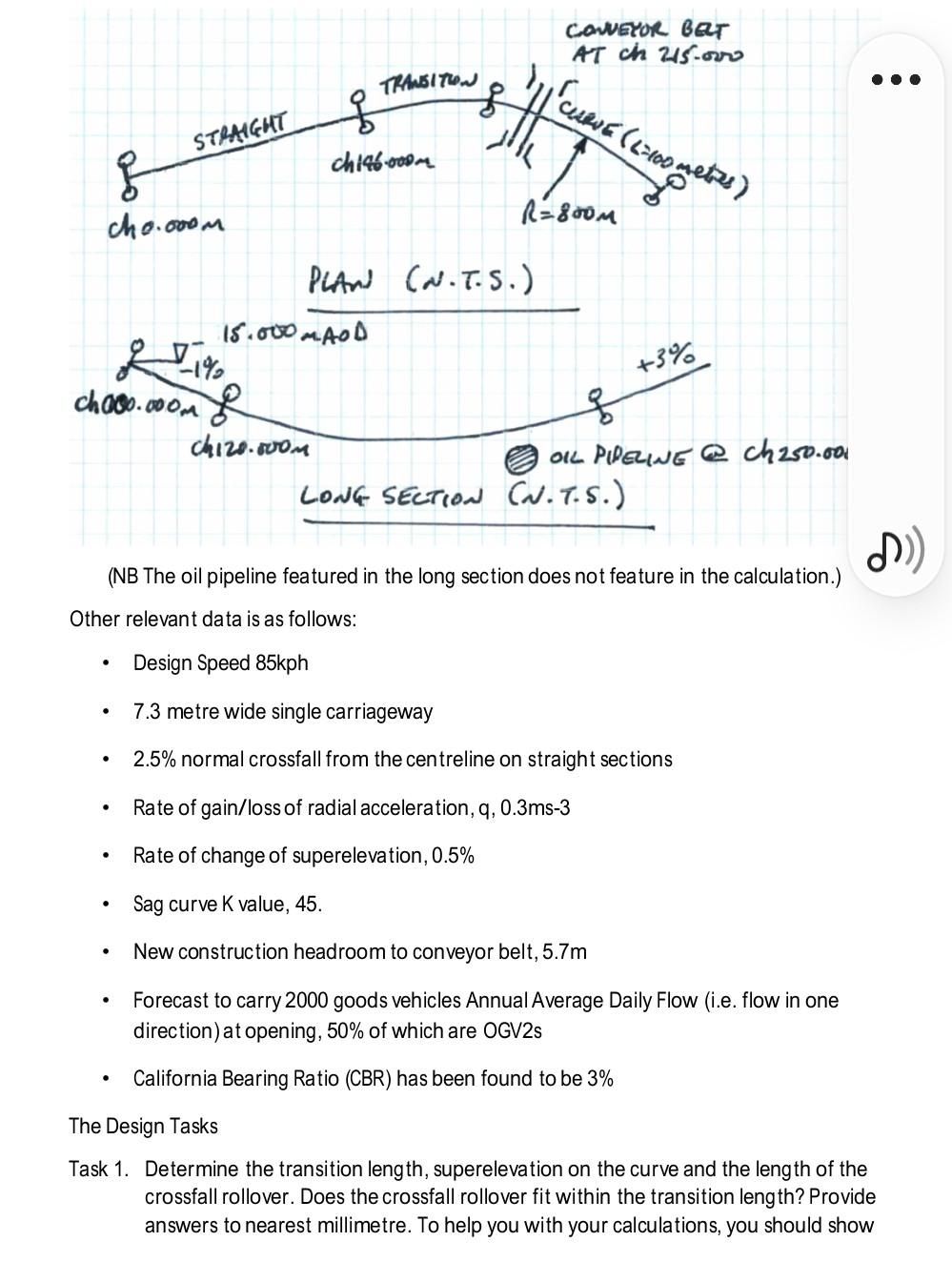 Solved (NB The oil pipeline featured in the long section | Chegg.com