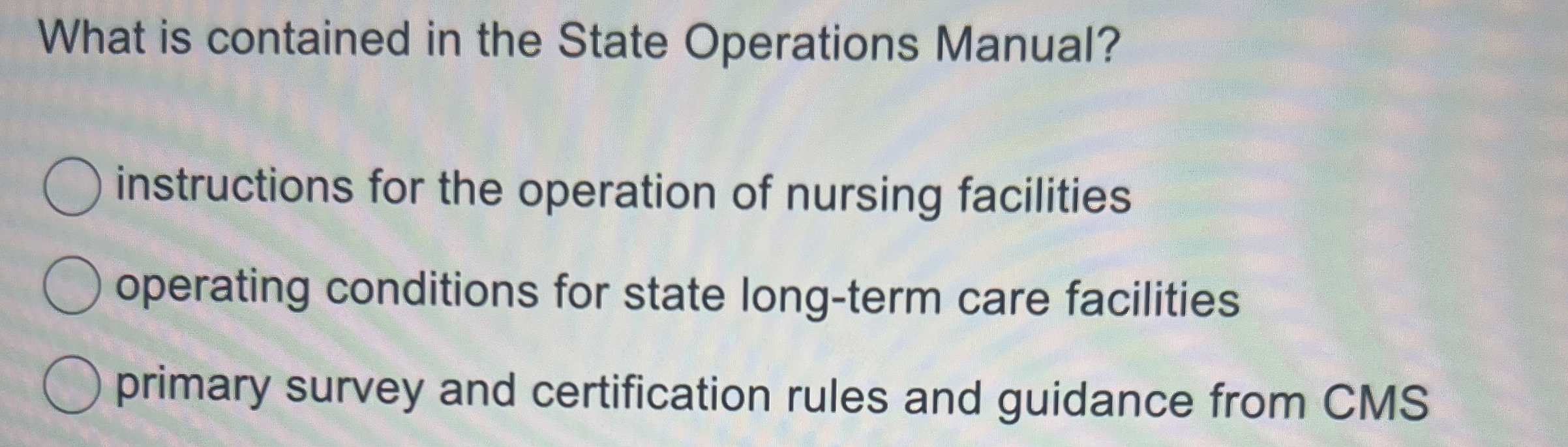 What is contained in the State Operations | Chegg.com