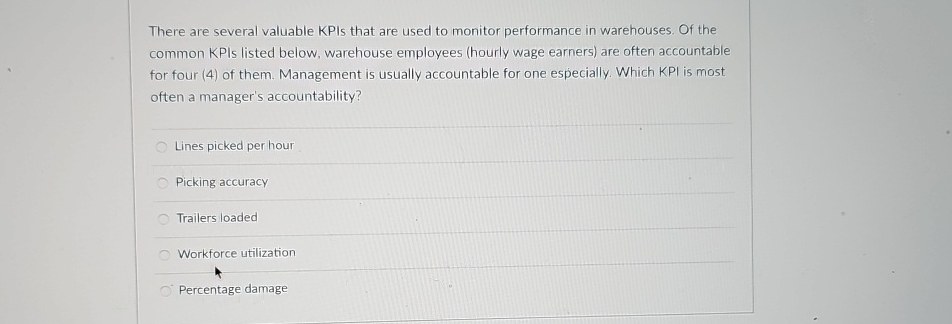 Solved There are several valuable KPIs that are used to | Chegg.com