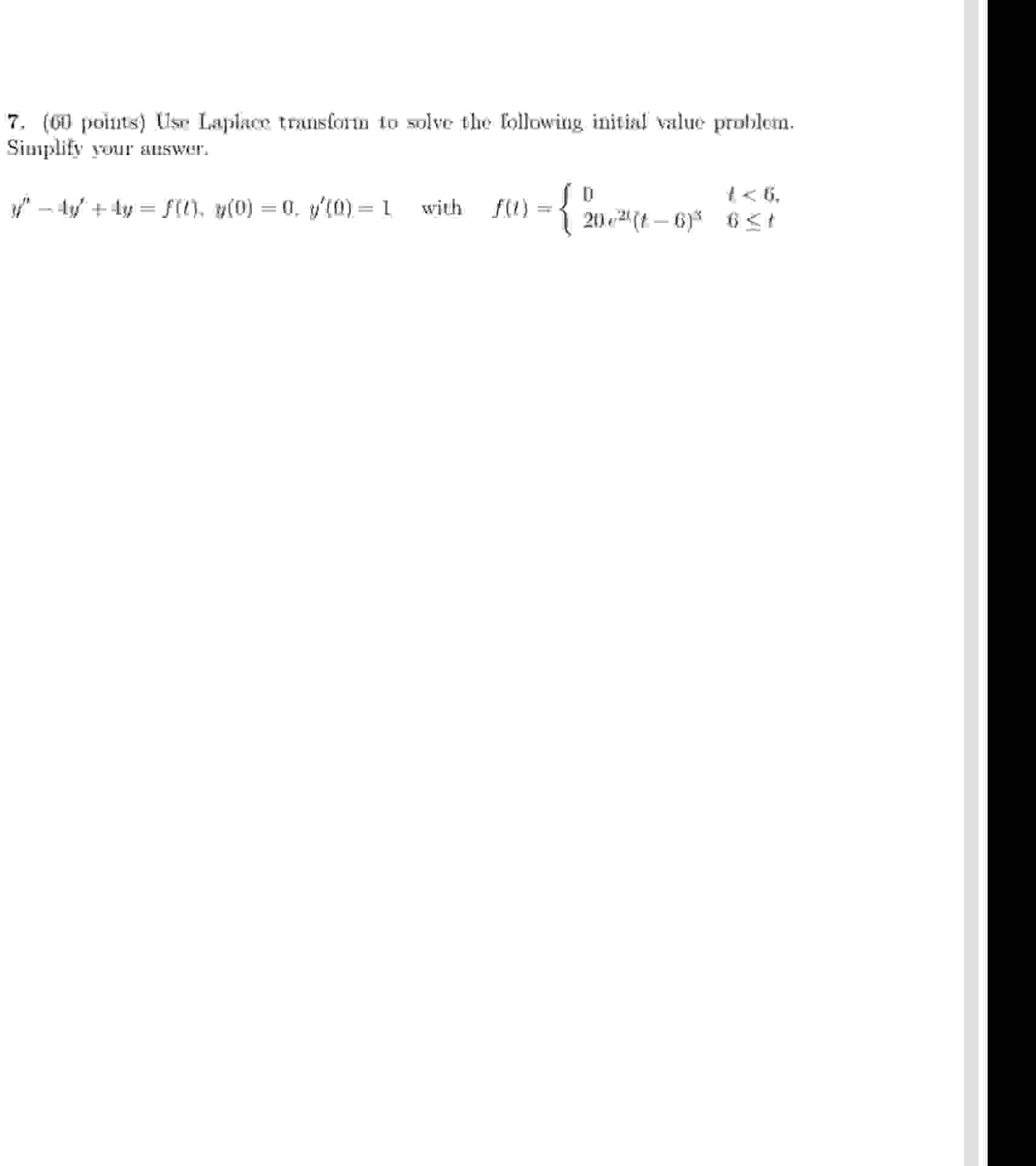 Solved (60 ﻿points) (1s Lapinoe transfor to solve the | Chegg.com
